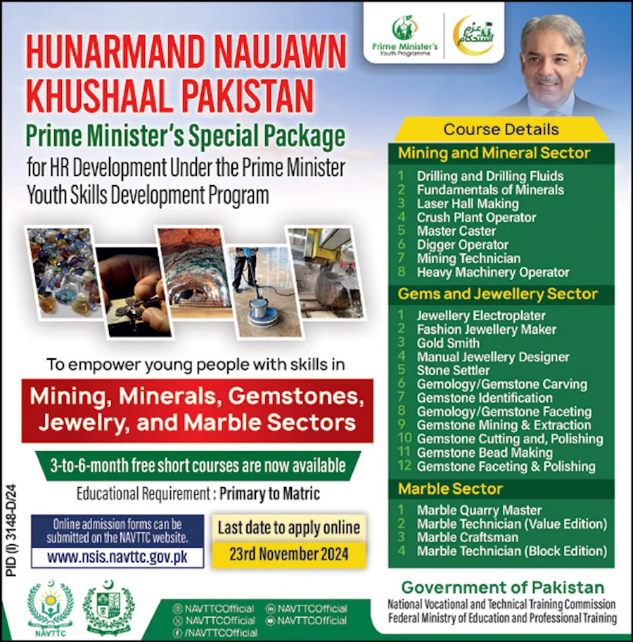 Hunarmand Naujawan lrogram 2025 launched by PM Shahbaz Sharif for ...