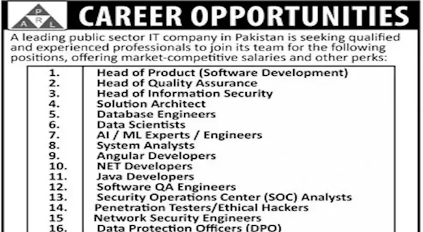 PRAL announces multiple career opportunities in finance and IT, here's ...