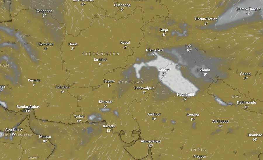 Pakistan Weather Update: Cold, Dry Conditions to Persist as Dense Fog ...